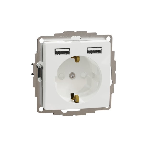 Купить Schneider Electric SDD111052 розетка с заземлением и USB, 16А ...